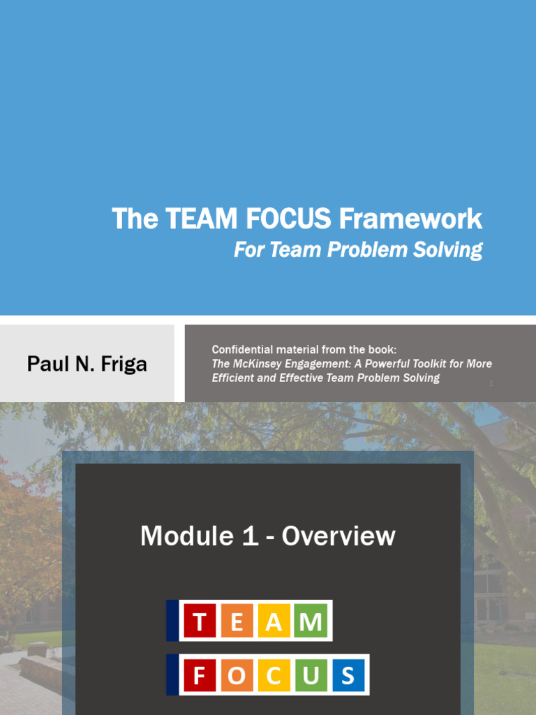 Master Slide Deck - TEAM FOCUS - The McKinsey | Download Free PDF ...