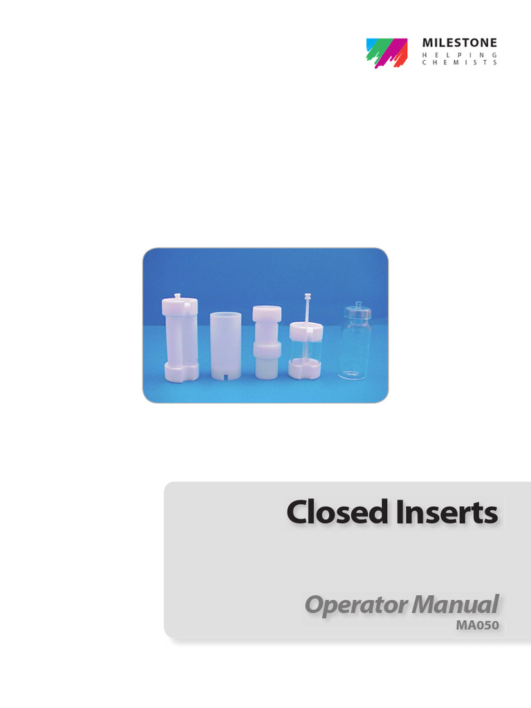 MA050 Closed Inserts | PDF