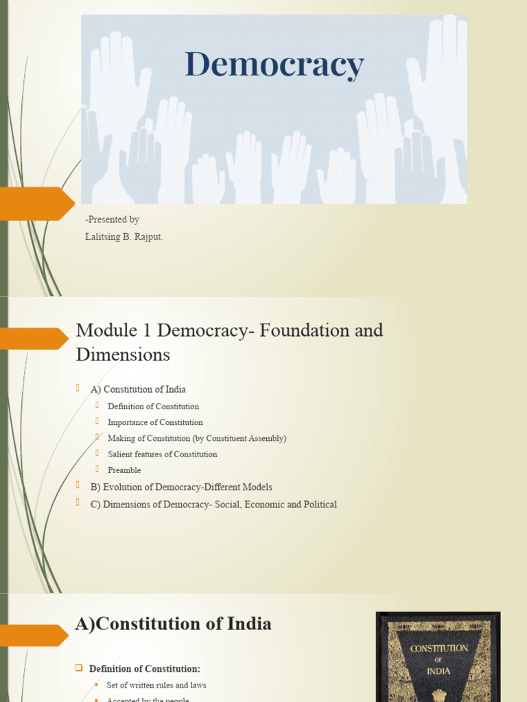 Democracy PPT New | Download Free PDF | Democracy | Political Ideologies