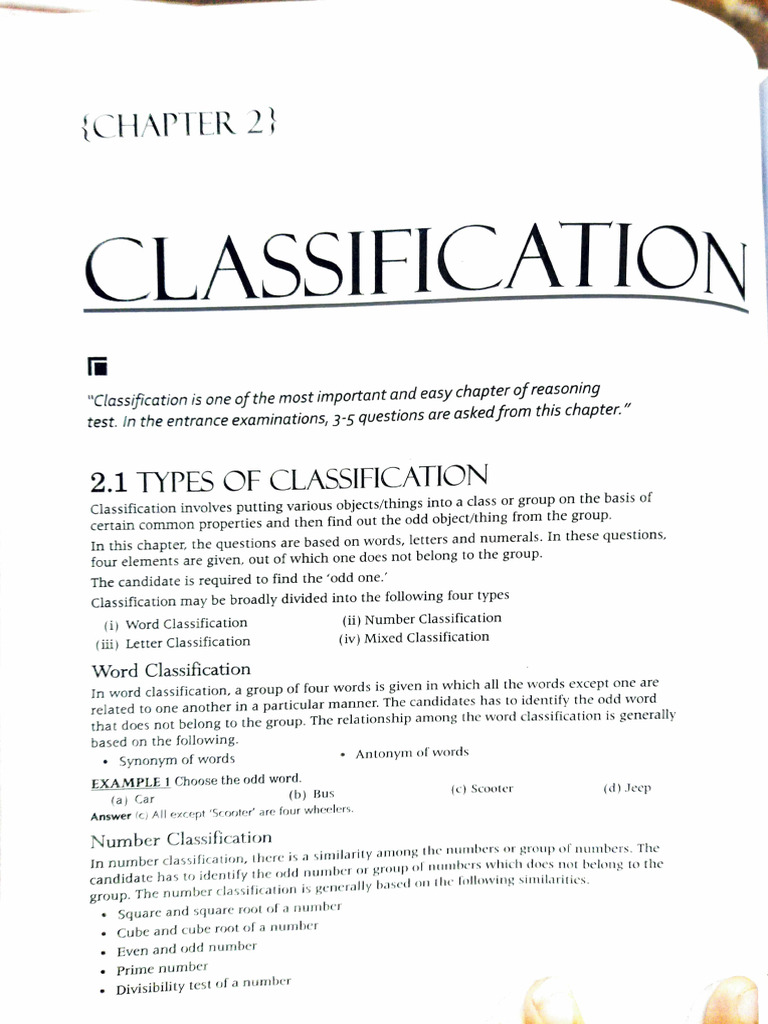 Classification | PDF | Linguistics | Elementary Mathematics