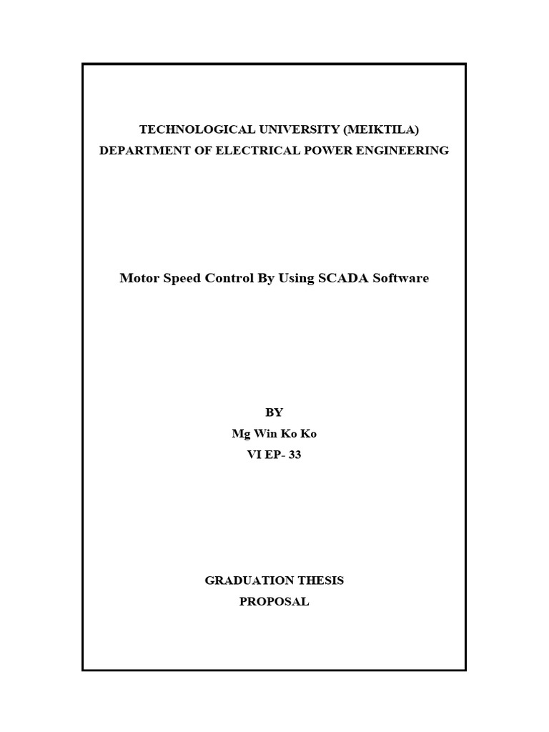 Scada Proposal | PDF