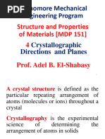 Miller Indices for Crystallographic Planes | PDF | Crystal Structure ...
