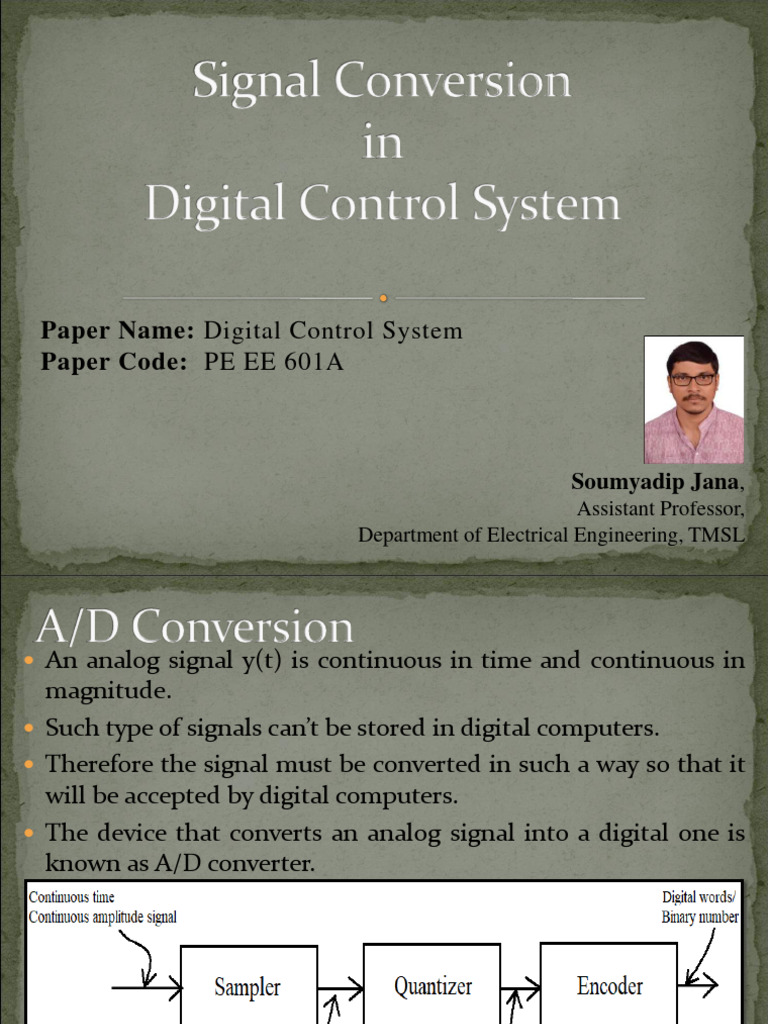 Digital Control System - Lecture 1 | PDF