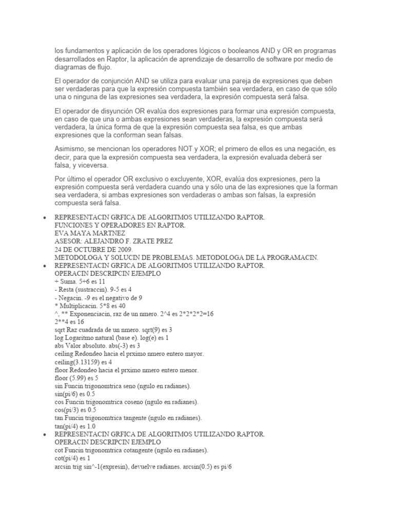 Los Fundamentos y Aplicación de Los Operadores Lógicos o Booleanos AND ...
