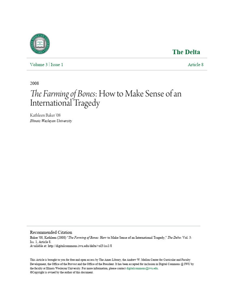 em - The Farming of Bones - em - How To Make Sense of An Internatio ...