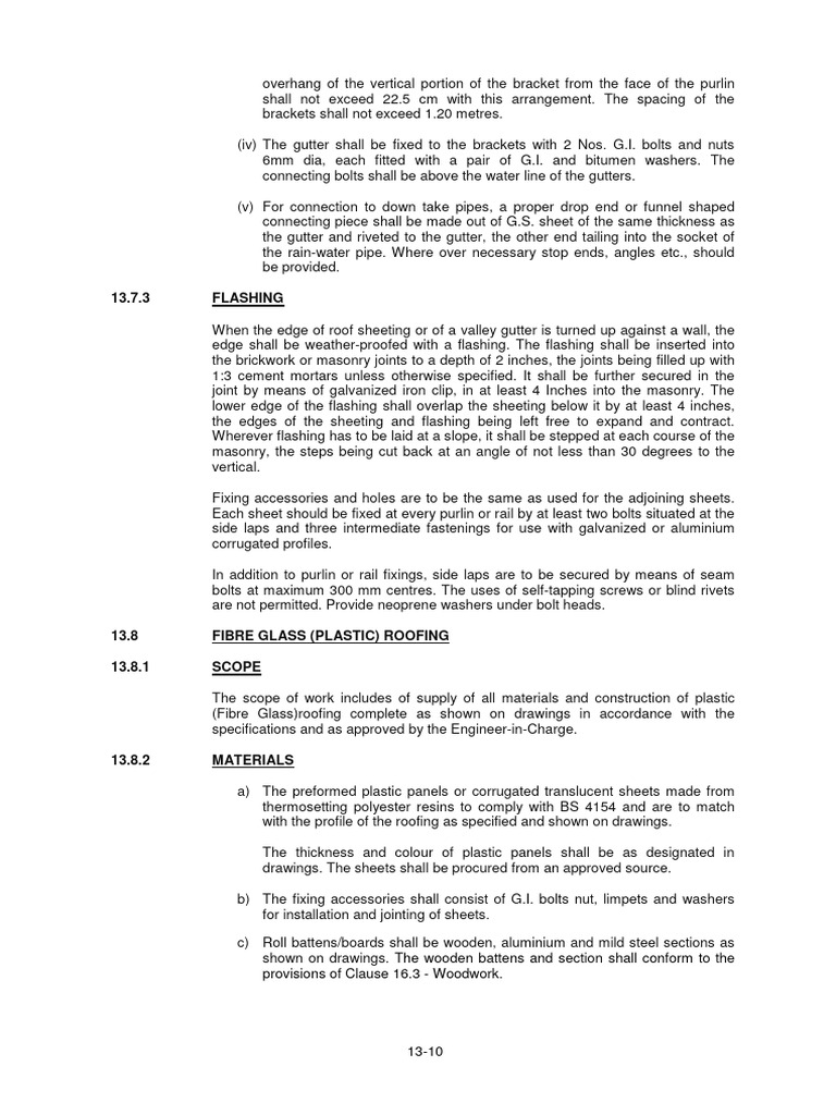 General Specification (Building) 30-01-21 198-380 | PDF | Secondary ...