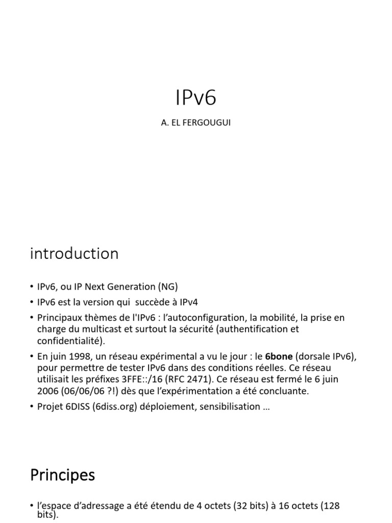 4 Ipv 6 | PDF