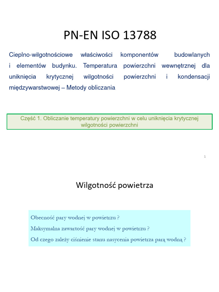 7.PN EN ISO 13788 2020 cz.1 | PDF