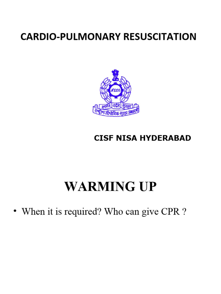 CPR - First Aid | PDF | Cardiopulmonary Resuscitation | Breathing