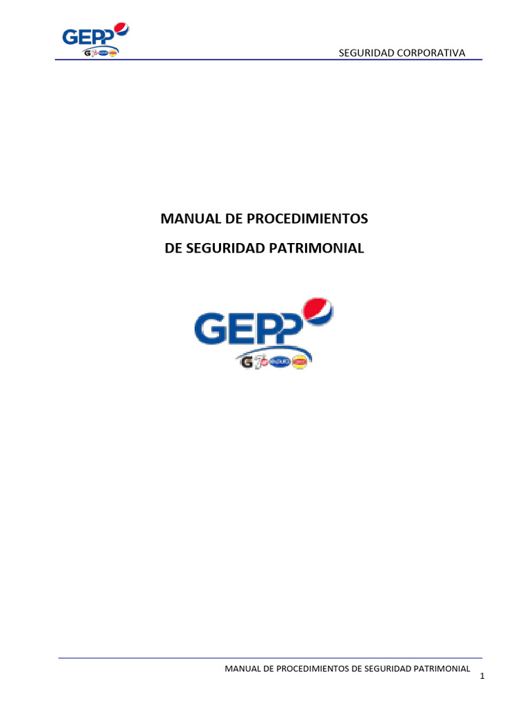 Manual de Procedimientos de Seguridad Patrimonial v3 010917 | PDF