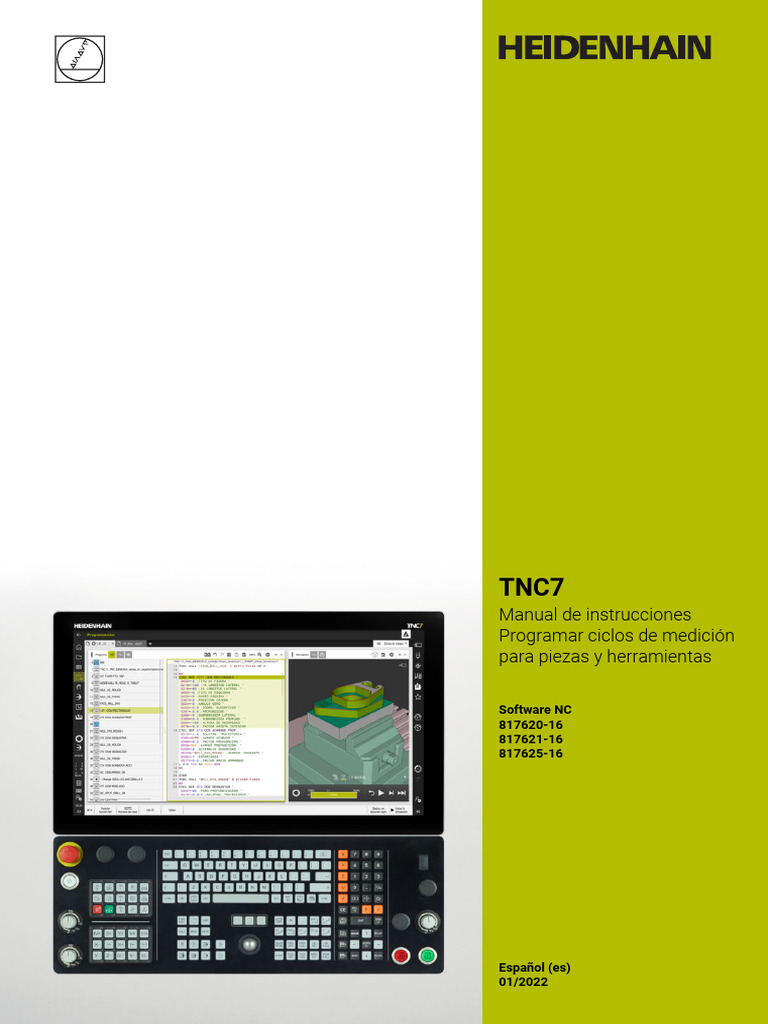 TNC7 Manual de Instrucciones Ciclos de Medicion para Piezas y ...