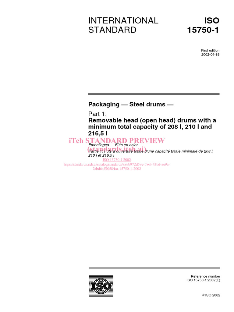 Iso 15750 1 2002 | PDF | International Organization For Standardization ...
