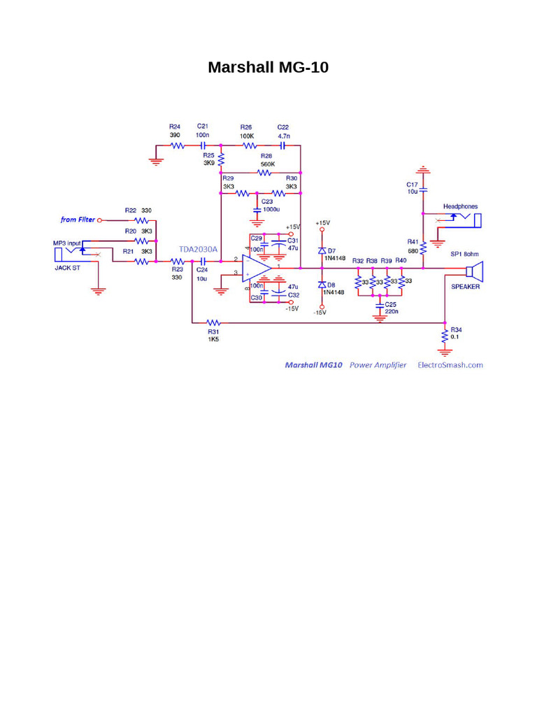 Marshall Schema MG-10 | PDF