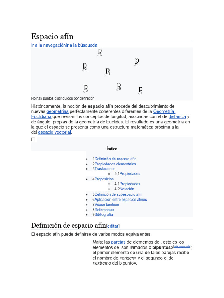 Espacio Afín Pdf Espacio Vectorial Vector Euclidiano
