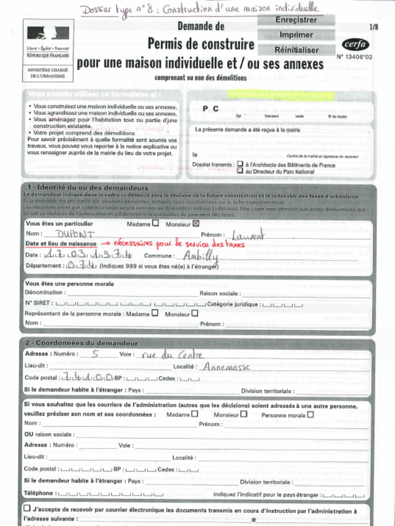 8 - Dossier Type Construction Maison Individuelle | PDF