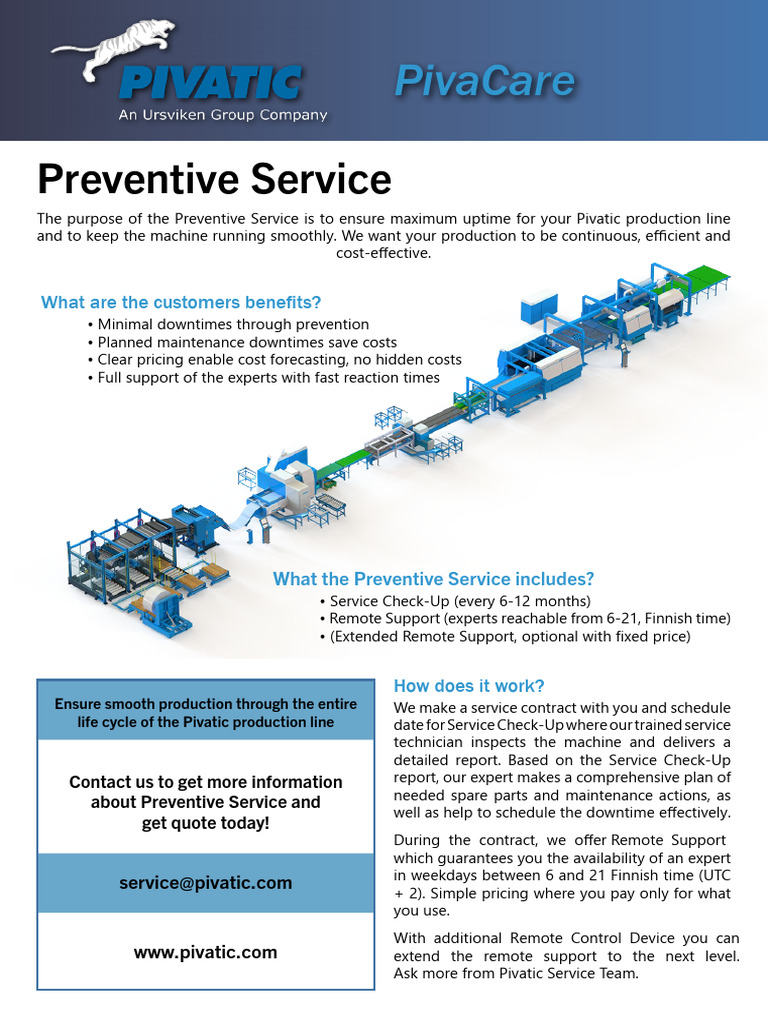 Pivatic Preventive Service Overview | PDF | Business