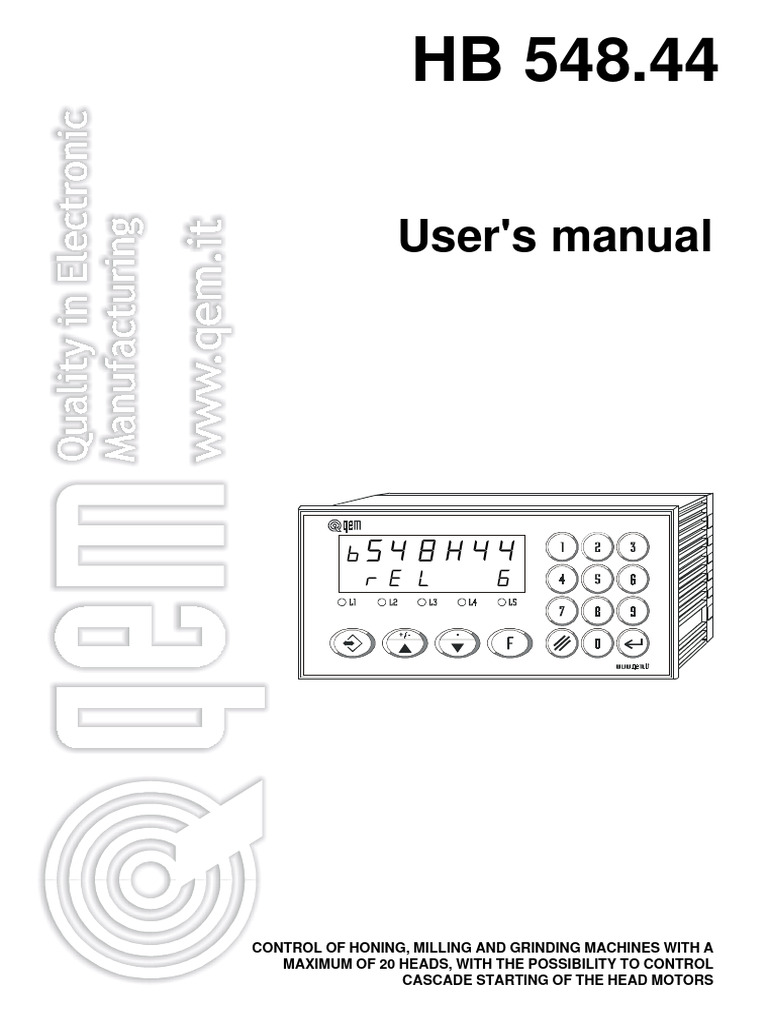 Qem HB54844 - en | PDF | Parameter (Computer Programming) | Input/Output