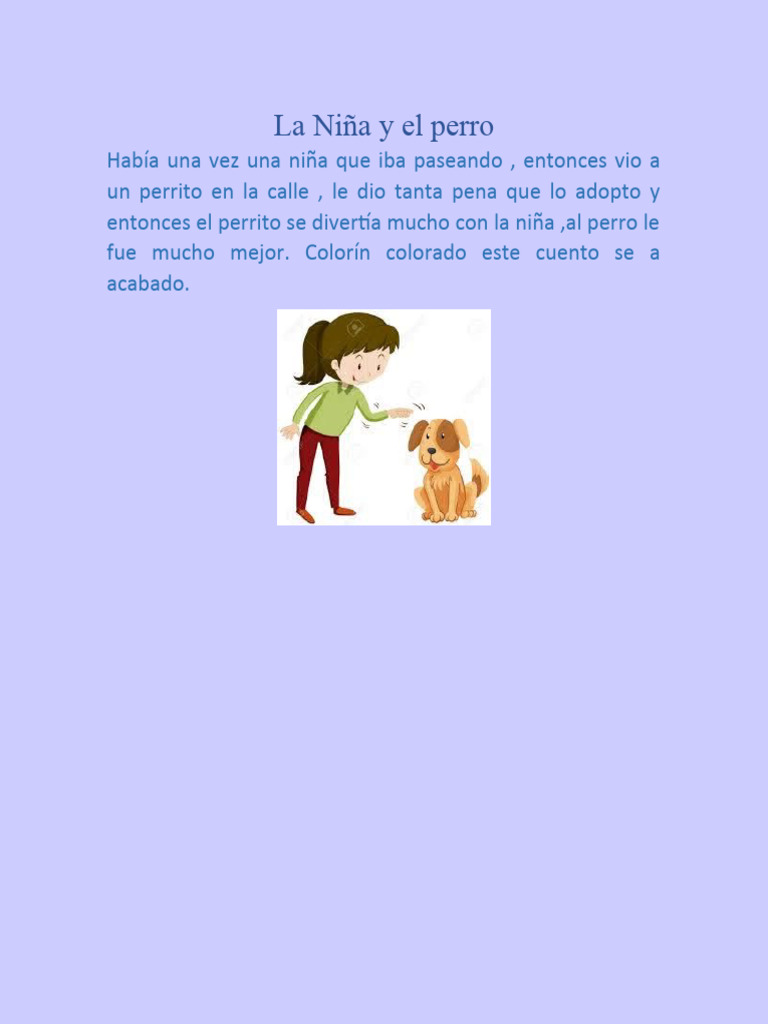 La Niña y el perro | PDF