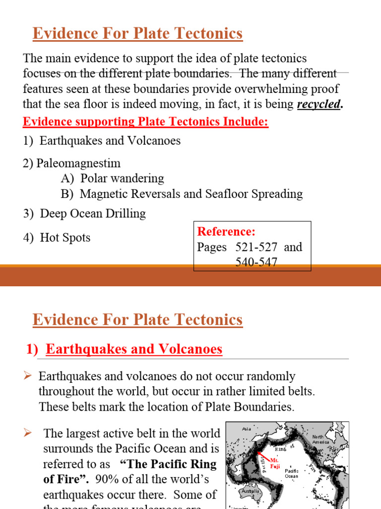 Lesson 6 - Plate Tectonics - Evidence | PDF | Plate Tectonics | Earth's ...