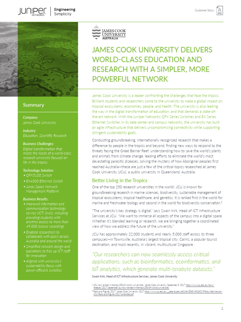 James Cook University | PDF | Computer Network | Internet Of Things