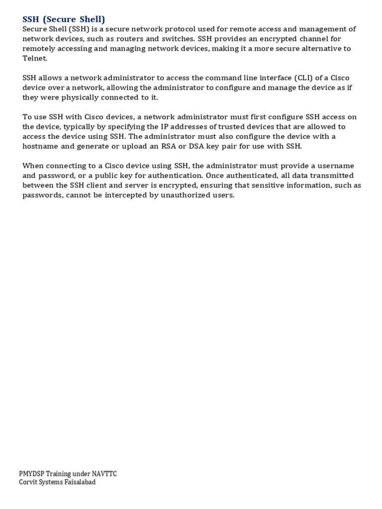 Lecture 19 SSH | PDF