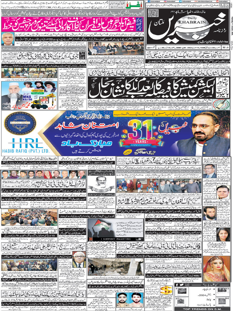 Khabrain Multan 11 January | PDF