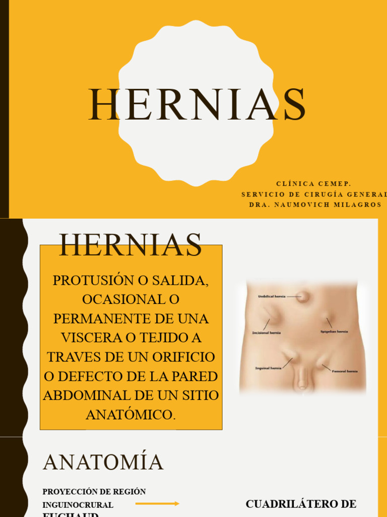 HERNIAS | PDF | Cirugía | Examen físico