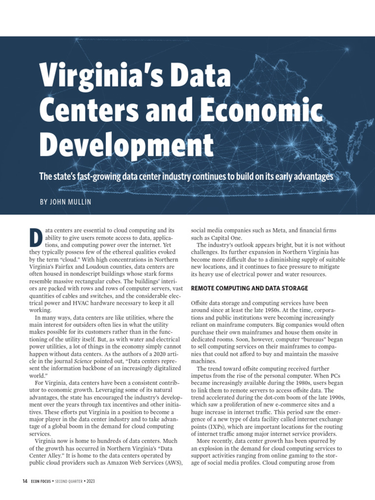 Fed Report On Data Centers | PDF | Cloud Computing | Data Center