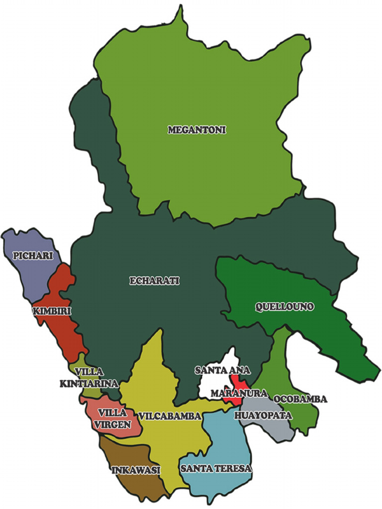 Mapa de La Provincia de La Convención | PDF