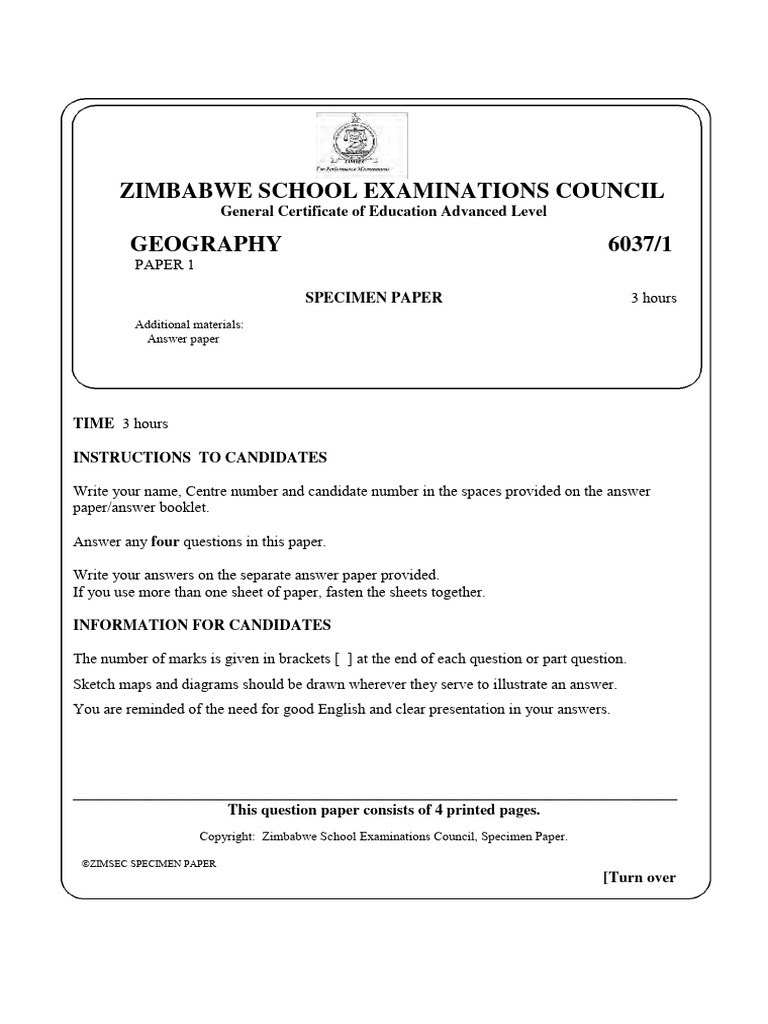 A-Levels Geography Exemplar | PDF | Earth Sciences | Physical Geography