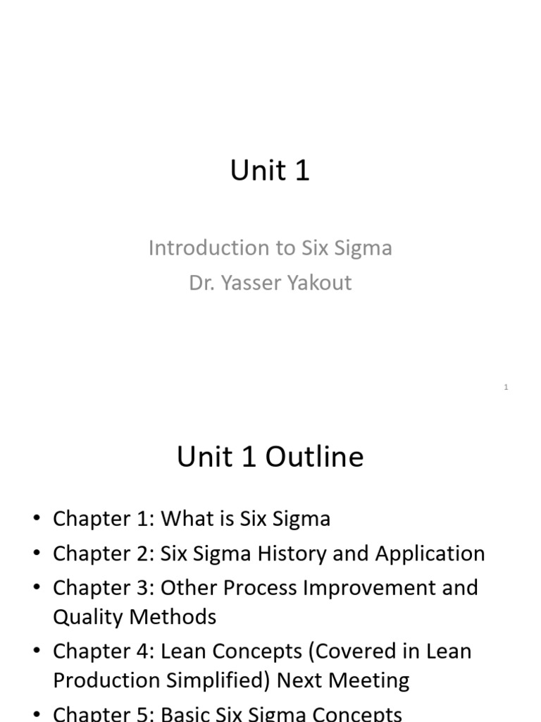 Introduction to Six Sigma Concepts | PDF | Six Sigma | Standard Deviation