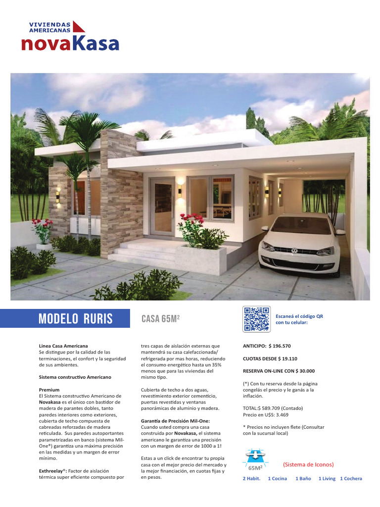 Casa Moderna: Confort y Ahorro Energético | PDF