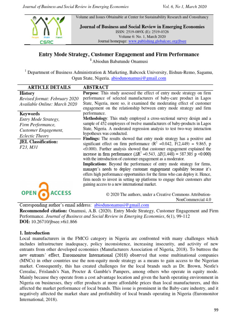 866-Article Text-3501-2-10-20200430 | PDF | Economies | Business