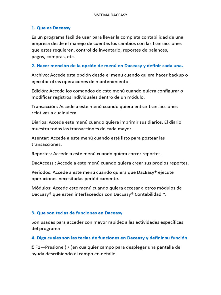 DACEASY | PDF | Archivo de computadora | Programa de computadora