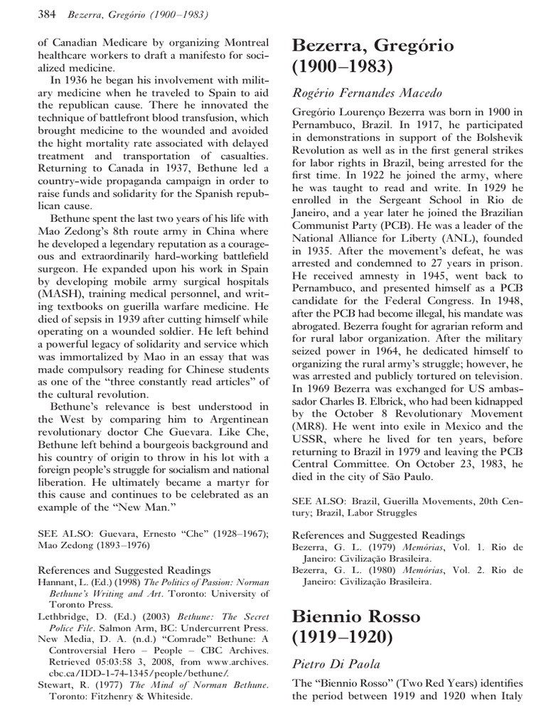 Red Years (Biennio Rosso) | PDF | Business