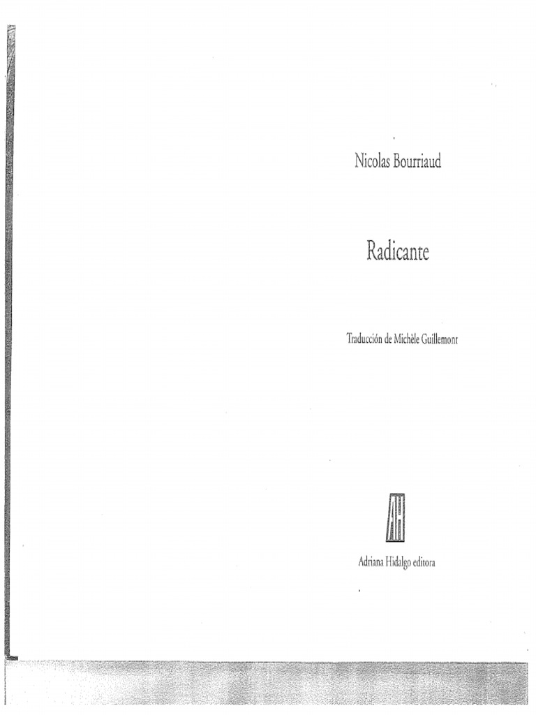 Bourriaud Radicante | PDF