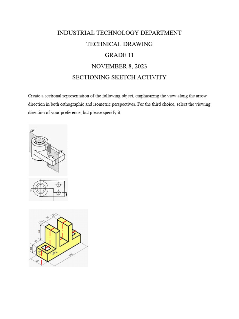 Sectioning Activity Grade 11 | PDF