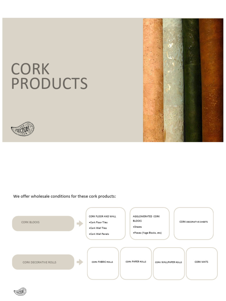 FolcloreCrafts - Cork Products - Wholesale | PDF | Adhesive | Tile