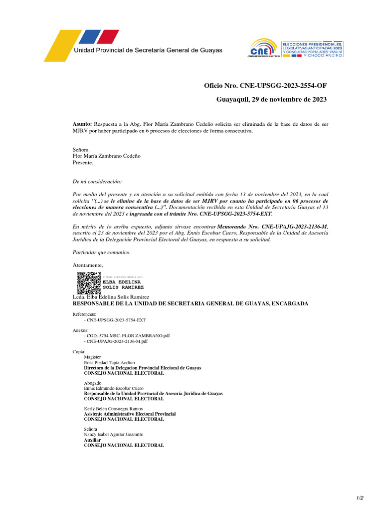 Cne Upsgg 2023 2554 of | PDF | Gobierno