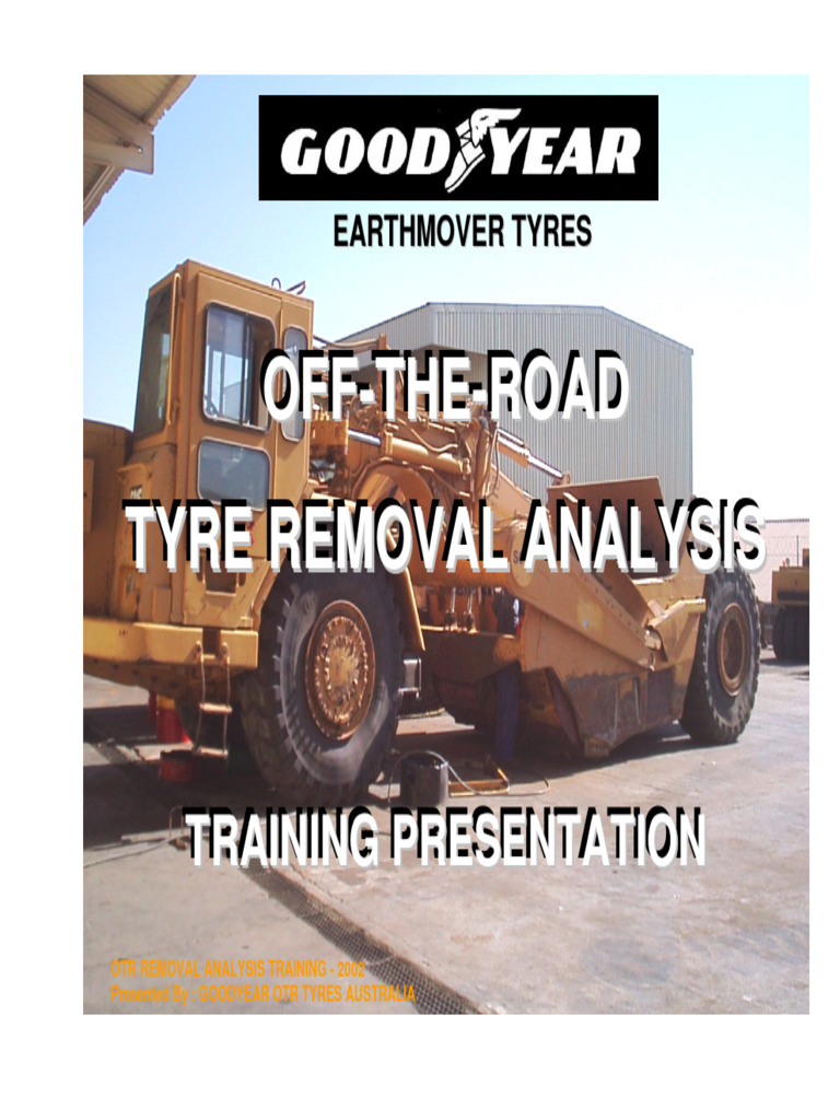 AUSTRALIA Goodyear OTR Scrap Tyre Removal Analysis | PDF | Tire | Building Materials