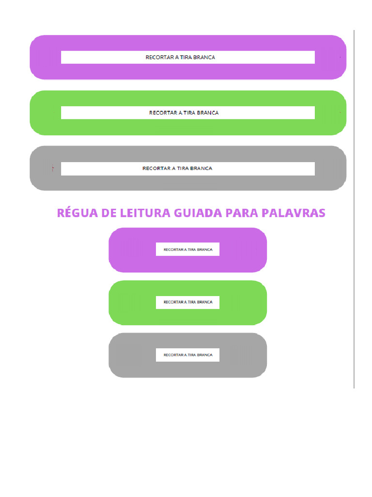 Régua de Leitura | PDF