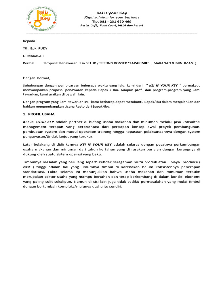 Proposal Konsultan Makasar | PDF