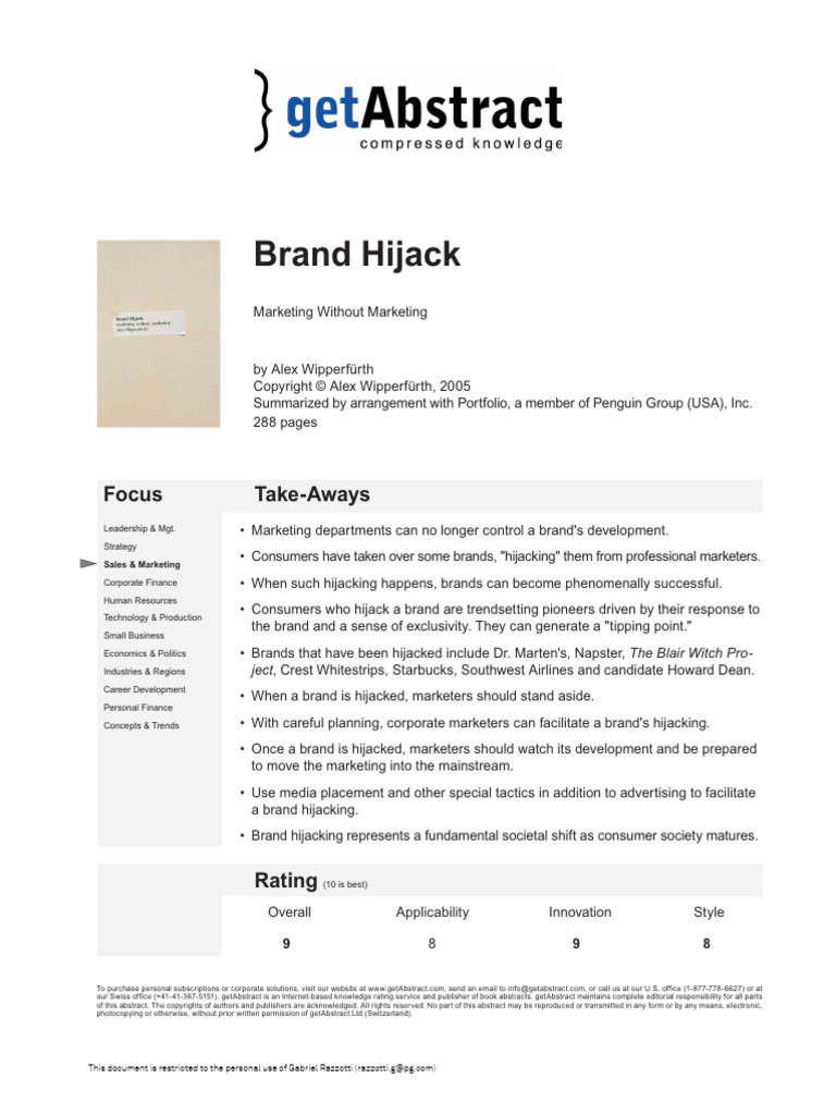 Brand Hijack Wipperfuerth en 5064 PDF | PDF | Brand | Marketing