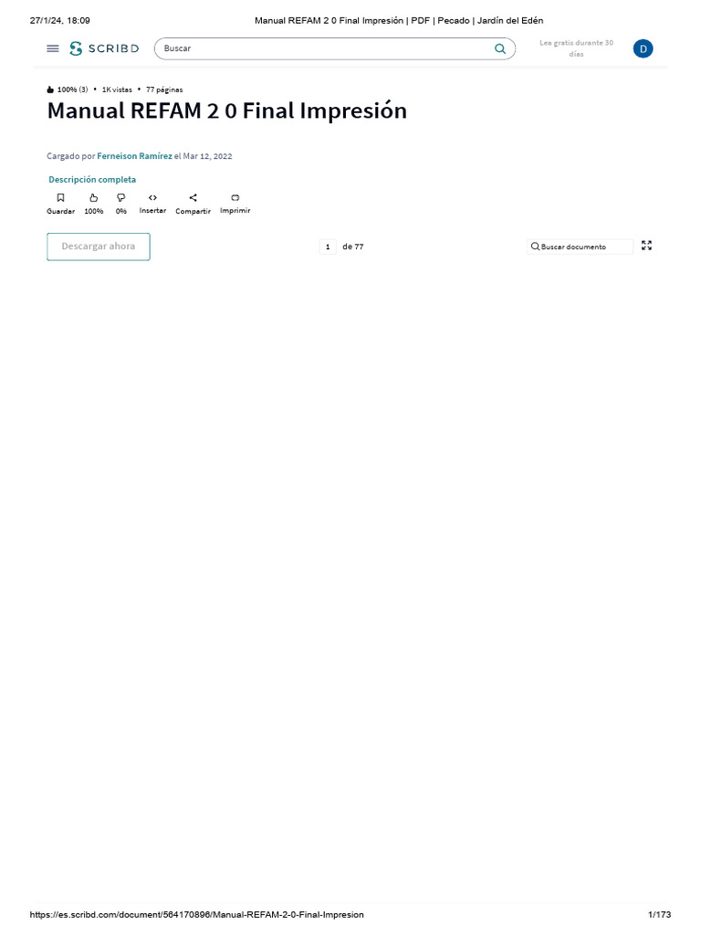 Manual REFAM 2.0: Guía Completa PDF | PDF | Teología | Creencia y ...