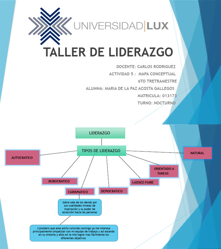 Act 5 Tipos de Liderazgo Mapa Conceptual | PDF