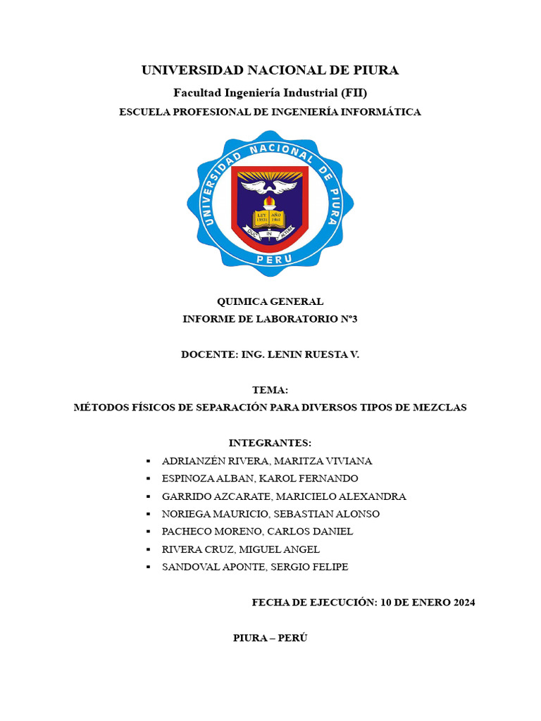 Imforme N°3 Lab Quimica General | PDF | Ósmosis | Agua