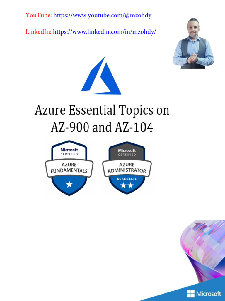 Az-900 - Az-104 | PDF | Cloud Computing | Computer Network