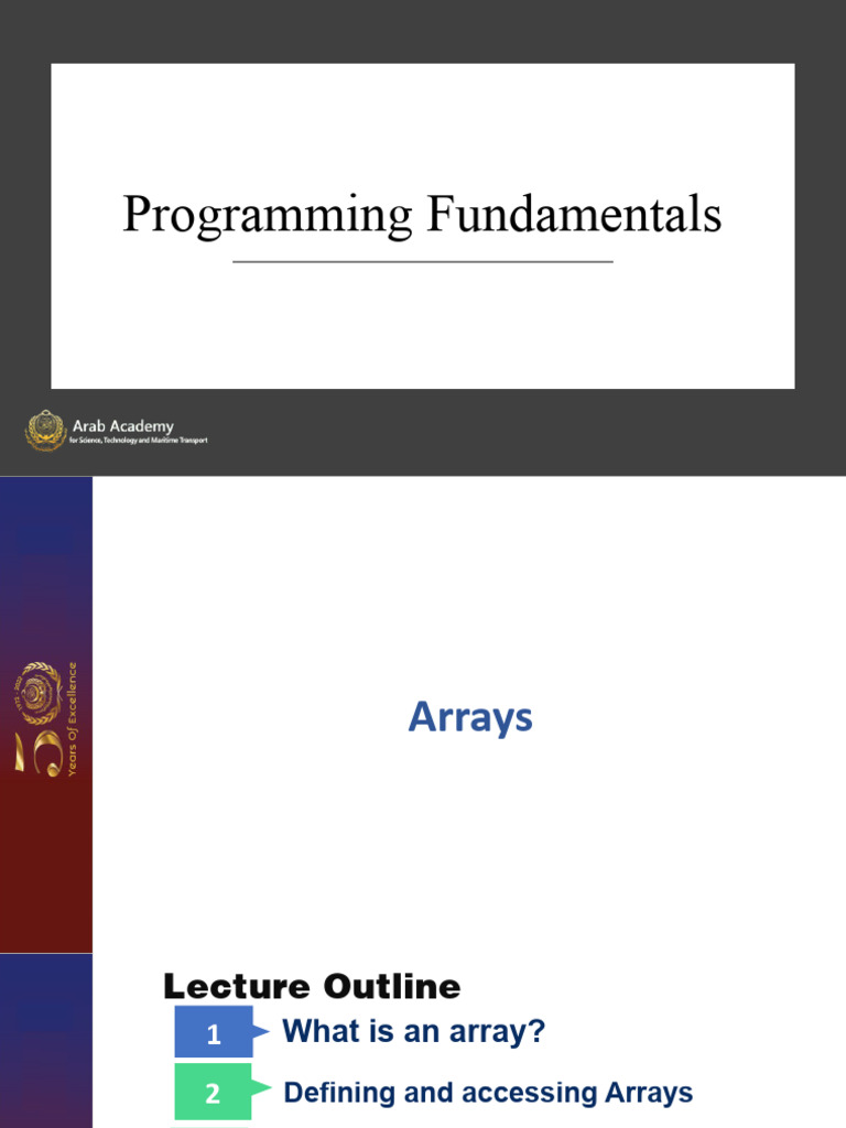 Week11 Arrays Pdf Data Type Integer Computer Science