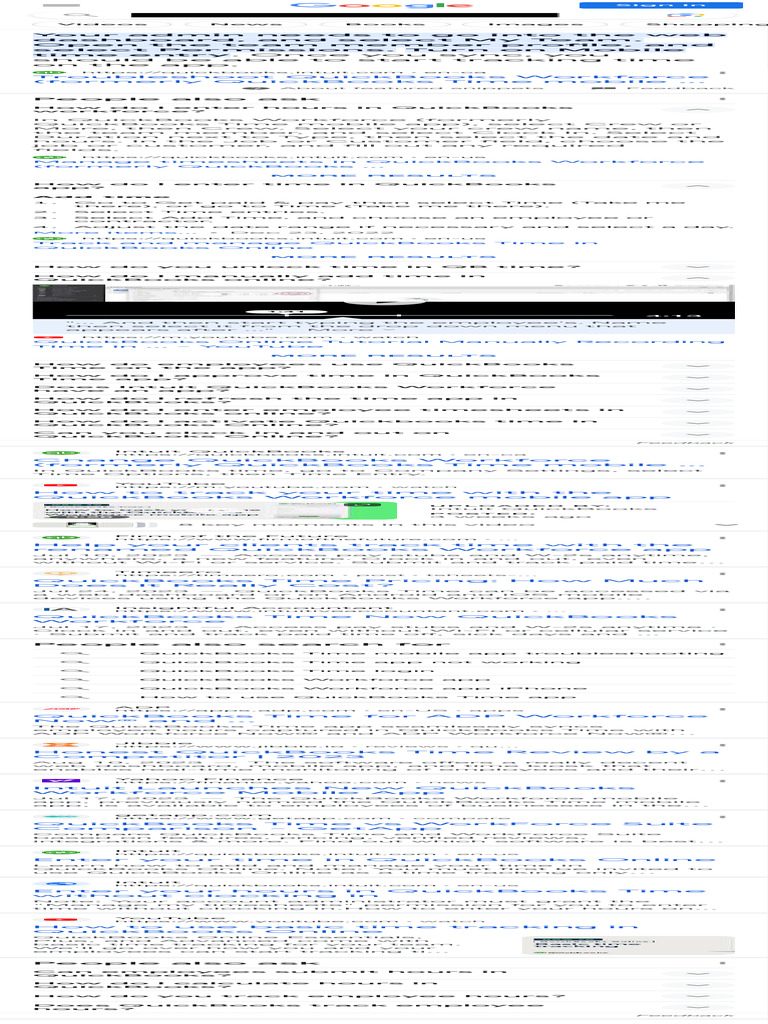 Why Can't I Enter My Time On QB Workforce App - Google Search | PDF ...