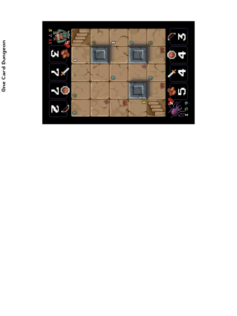 One Card Dungeon Medium Card | PDF
